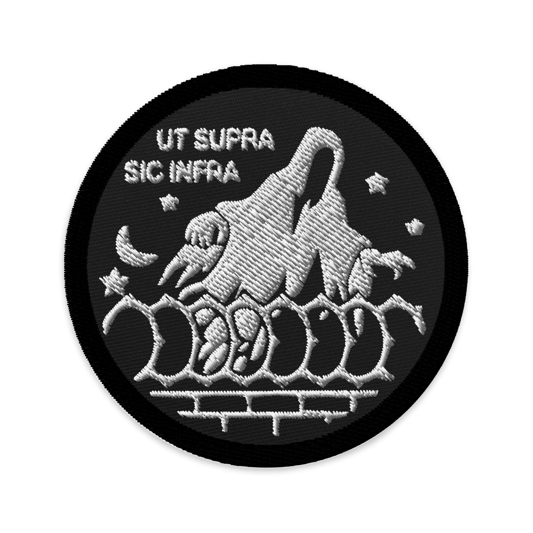 SCARE Embroidered Patch – Mystery Flesh Pit Souvenir Shop